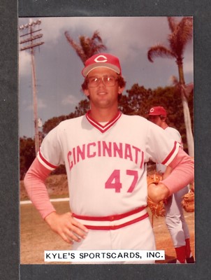 1980 Tom Hume REDS UNSIGNED 3-1/2 x 4-7/8 ORIGINAL COLOR SNAPSHOT PHOTO ...