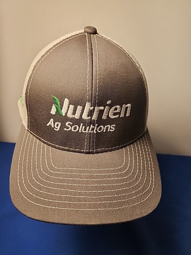 Nutrien Ag Solutions Grey White Mesh Back DynaGro Seed Cap Hat | eBay