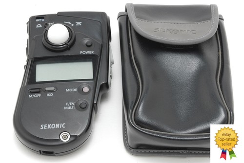 LCD OK【N MINT w/Case】 Sekonic L-408 Multi Master Exposure Spot Light ...