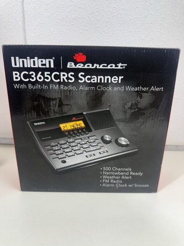 Uniden BC365CRS 500 Channel Police Scanner w/Weather Alert FM Radio ...