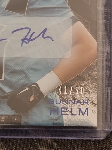 2025 Panini Black - Rookies Gunnar Helm #198 Sapphire Autographs /50 ...