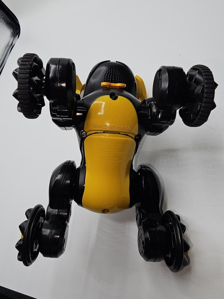 WowWee Chippies Chippo Robot Dog Remote Control Black/Yellow Working ...