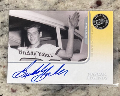 2004 Buddy Baker Press Pass NASCAR LEGENDS Autograph Auto | eBay
