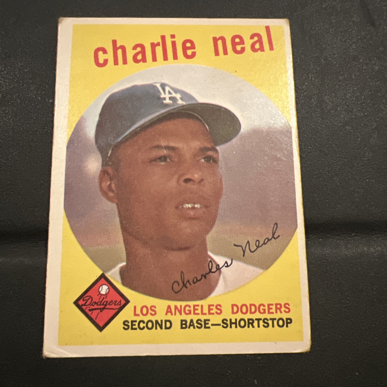 1959 Topps Baseball Card #427 Charlie Neal - Low To Mid Grade - G/VG ...