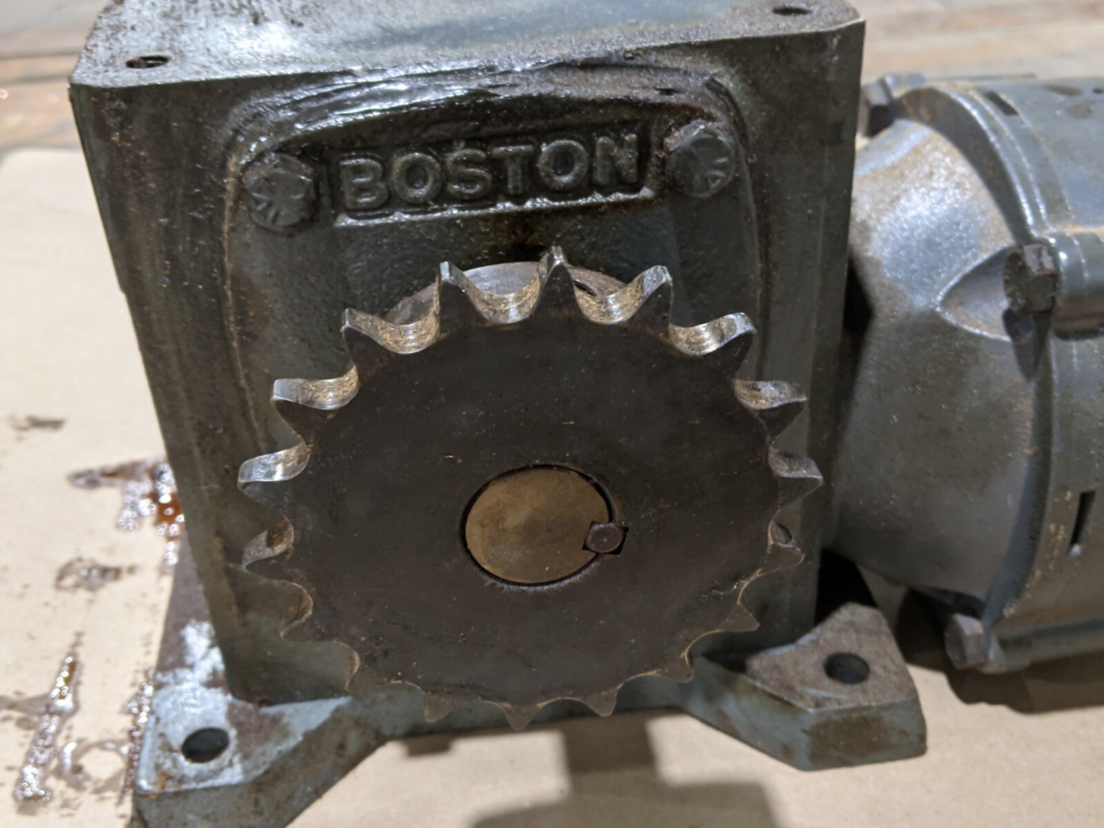 Baldor VM3542 Boston Worm Gear F721-30-B5-G Motor .75 HP 208-320/460 V ...