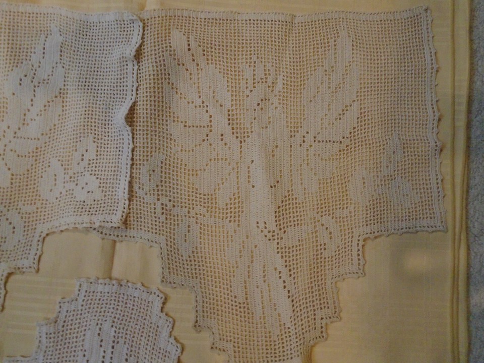 6 VINTAGE CROCHET ARM RESTS | eBay