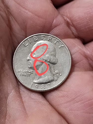 1987 p washington quarter with errors nice coin | eBay