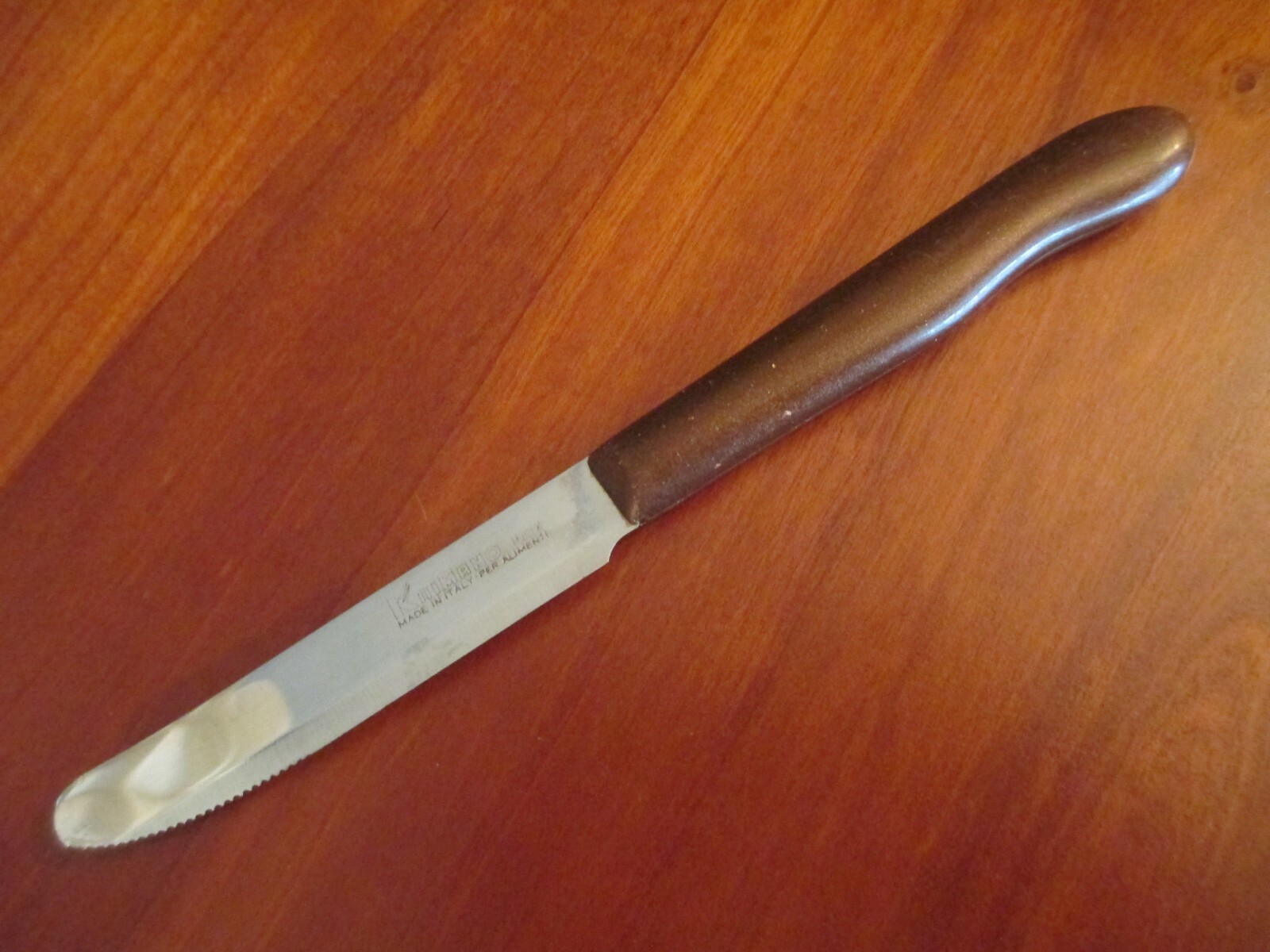 Kaimano 7 1/2-inch serrated steak knife Inox made in Italy per Alimenti ...