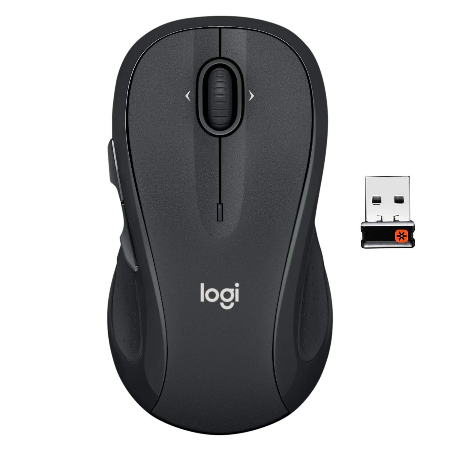 Logitech M510 Wireless Computer Mouse for PC with USB Unifying Receiver ...