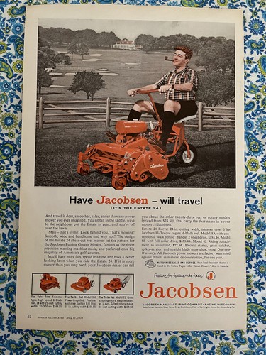 Vintage 1959 Jacobsen Estate 24 Reel Mower Print Ad | eBay