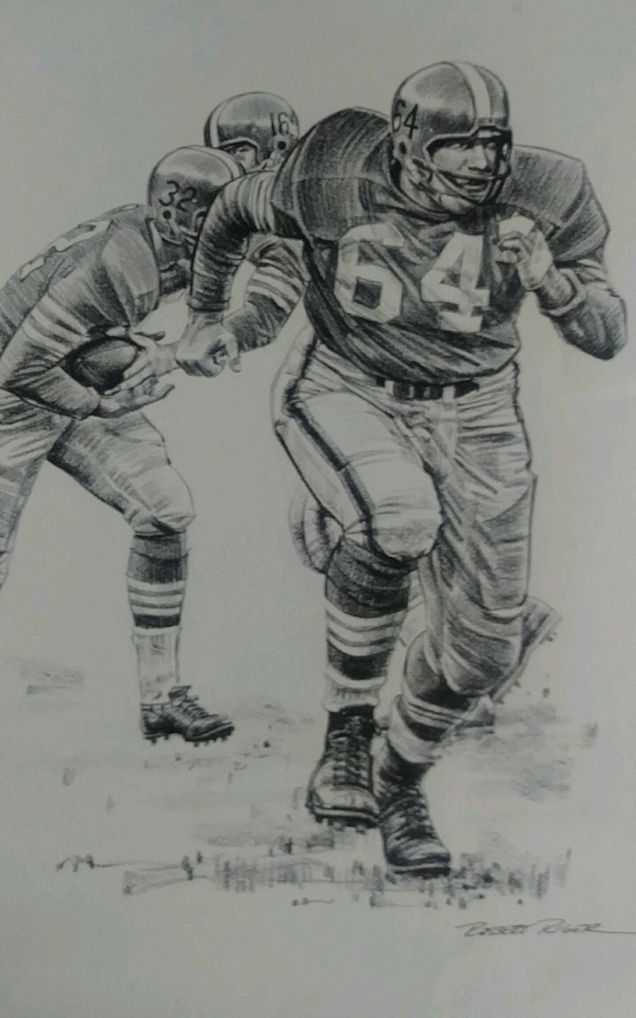 1959 Shell Oil Company Jim Ray Smith NFL Cleveland Browns Football 13. ...