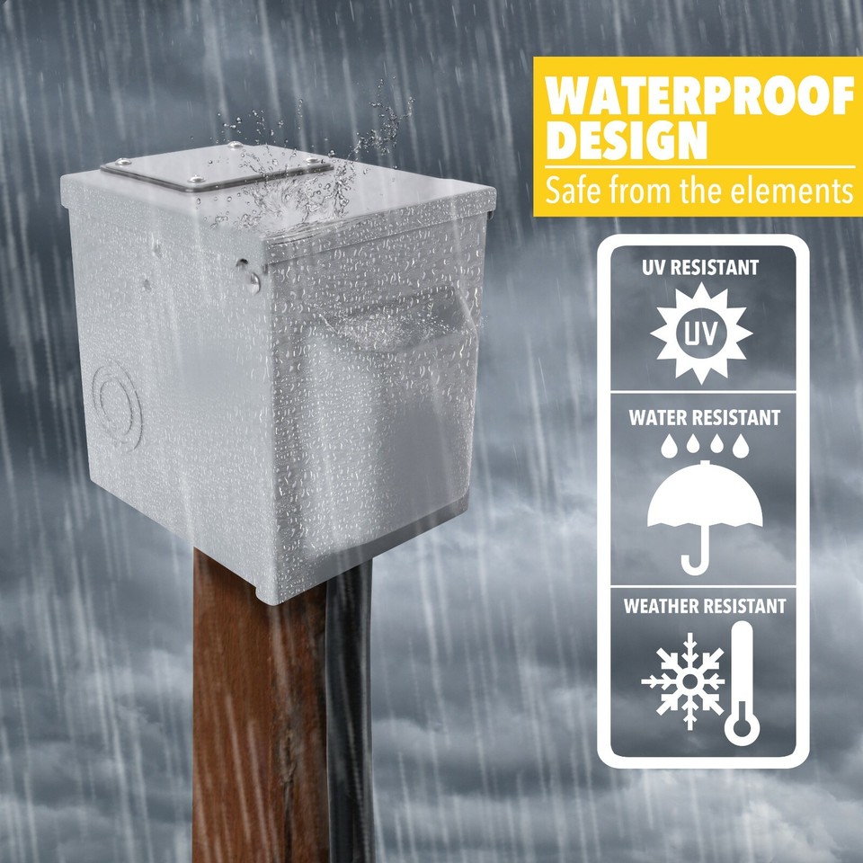 RV Lockable Power Outlet Box 30Amp Outdoor Camper NEMA TT-30R 125V ...