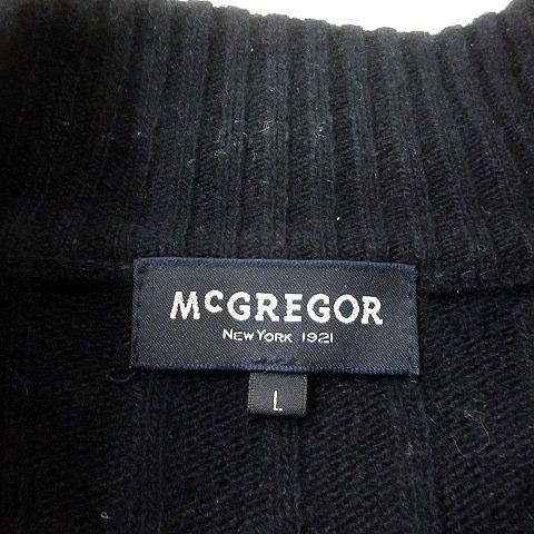 McGregor Men's Navy Wool Cable Knit Sweater High Neck Long Sleeve L | eBay
