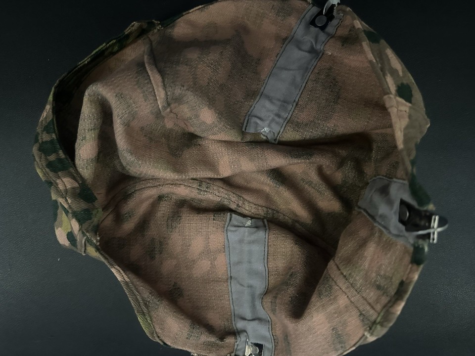 WWII WW2 GERMAN DOT 44 PEA CAMO M35 M40 HELMET CAMOUFLAGE FIELD COVER ...