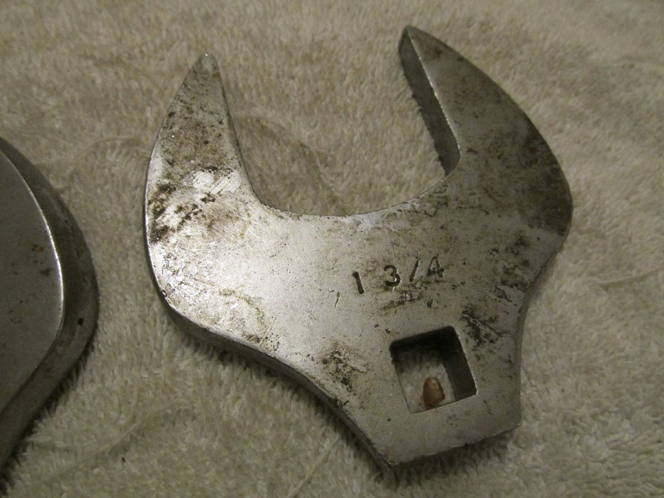 Lot 1/2" Drive SAE LARGE SIZE Crows Feet-Foot Wrench Set 1 11/16 1 7/16 ...