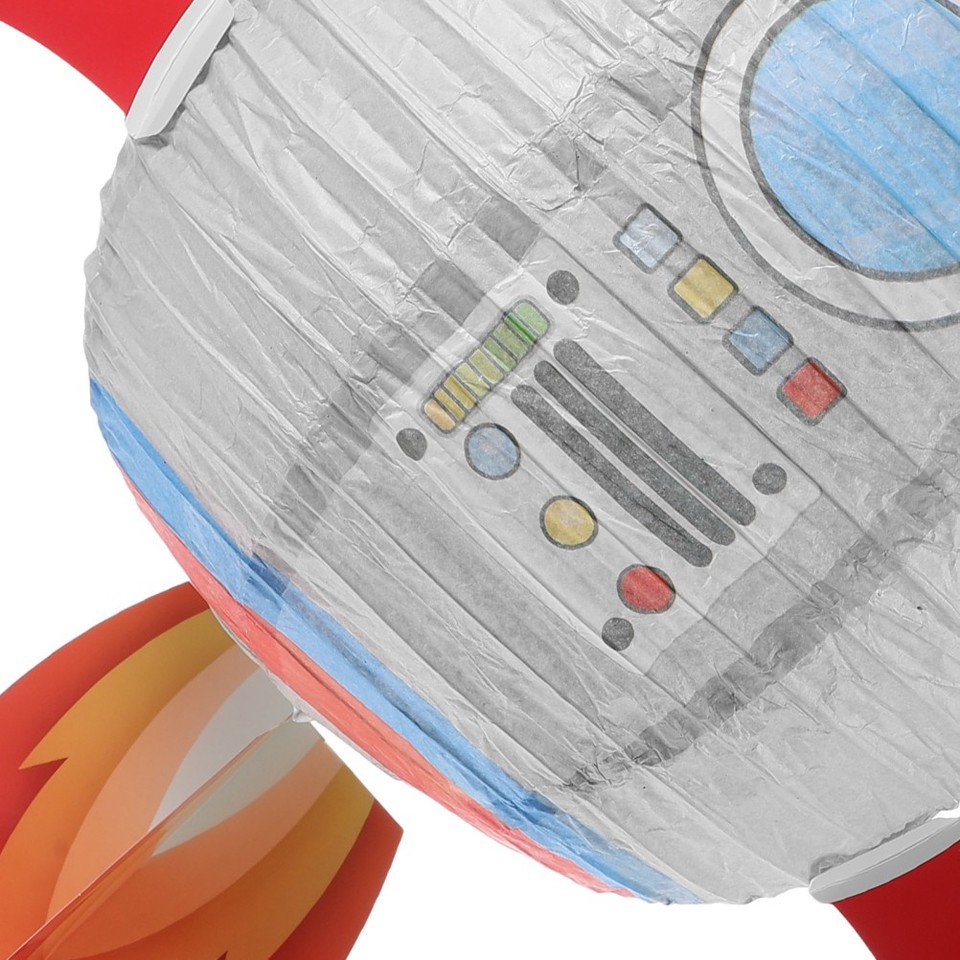 2 Pcs Party Decorations Space Theme Rocket Shape Paper Lantern | eBay ...