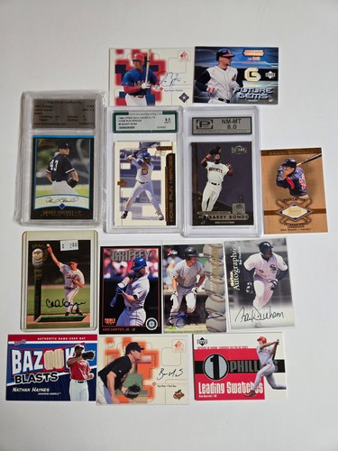 Lot of 28 Autographed, Material, & Graded Baseball Cards - Lot #17 | eBay
