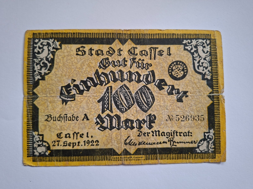 100 mark Germany banknote 1922 Buchftabe | eBay UK