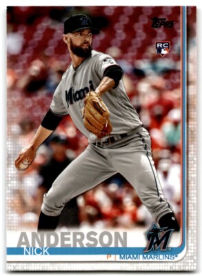 2019 Topps Update 150th Anniversary Nick Anderson Rookie Miami Marlins ...