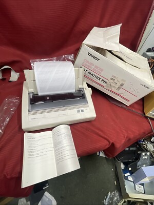 Tandy DMP 203 Dot Matrix Printer mint condition tested working w bok | eBay