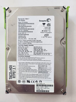 SUN MICROSYSTEMS SUN BLADE 1500 370-6936 Seagate BARRACUDA 7200.7 ...