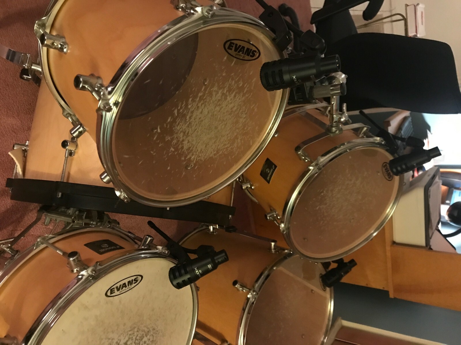 Sonor Sonic Plus 5-piece Drum Set Birch 1996 all suspended sound of ...