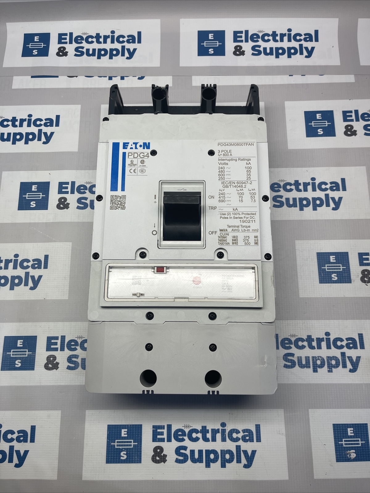 PDG43M0800TFAN New EATON Power Defense 800 amp 65kA@480v 3P Breaker ...