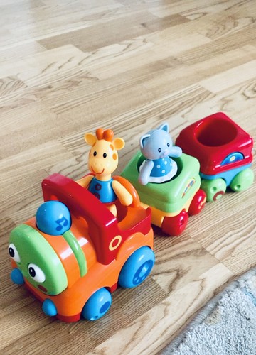 ELC Musical Animal Train Baby Toddler Rattle Sound Character Toy for ...