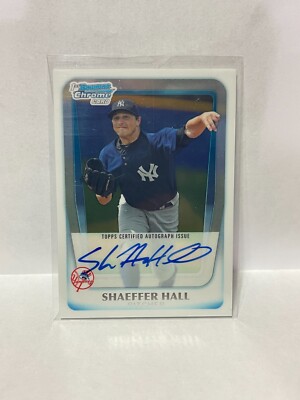 2011 Bowman Chrome Prospect Autographs #BCP169 Shaeffer Hall | eBay