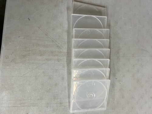 10 Standard 10.4mm Single Clear CD DVD Jewel Case Tray Holds 1 Disc | eBay