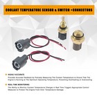 Cooling Fan Control Switch & Coolant Temperature Sensor with Wire Plug ...