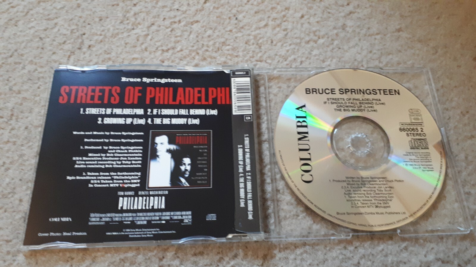Bruce Springsteen - Streets of Philadelphia (1994) CD Single | eBay