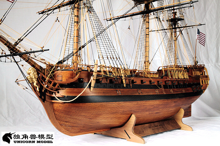 USS Bonhomme Richard Scale 1:48 58" Wood Model Ship Kit Sail Ship Kit ...