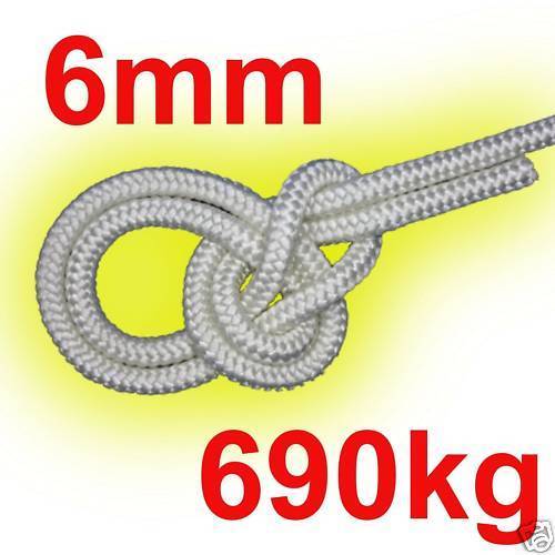 6mm Leine PES-Seil Reepschnur 690kg 10m Meterware | eBay