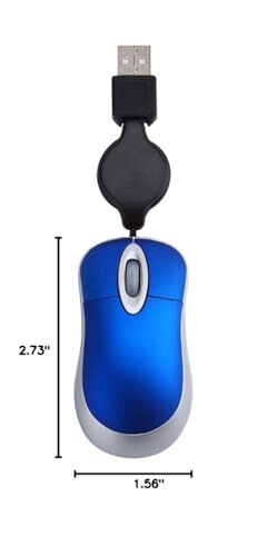 Wired Mouse - 3 Pcs Mini Mouse for Laptop Retractable Travel Mouse ...