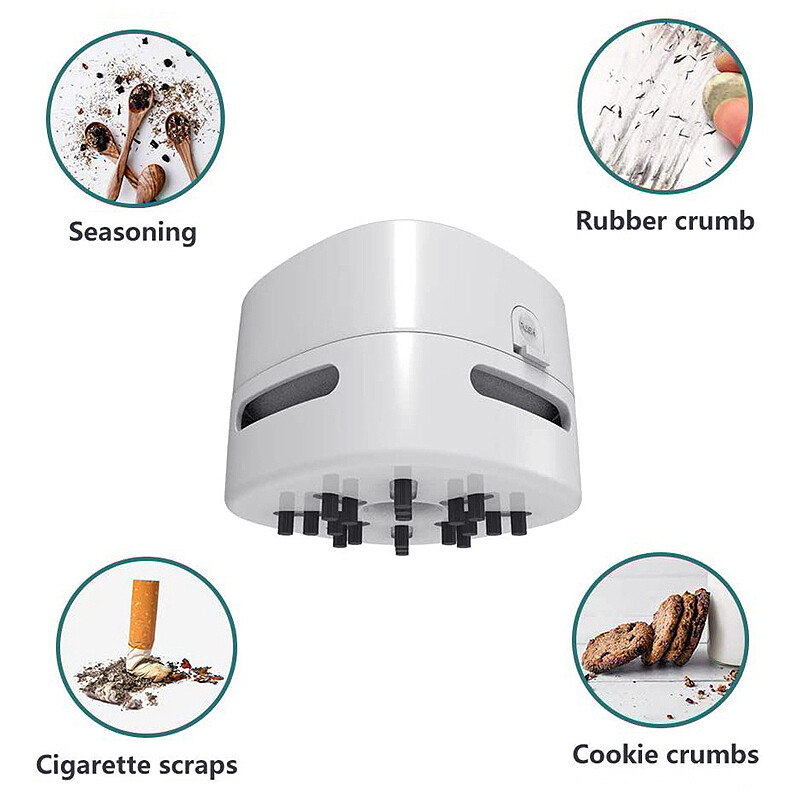 Portable Mini Desk Table Vacuum Cleaner Cute Desktop Dust Sweeper ...