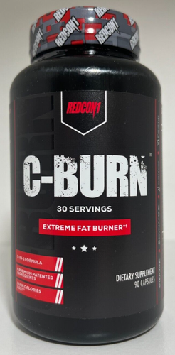 Redcon1 C-Burn Extreme Hardcore Weight Loss Fat Burner 90 Capsules New ...