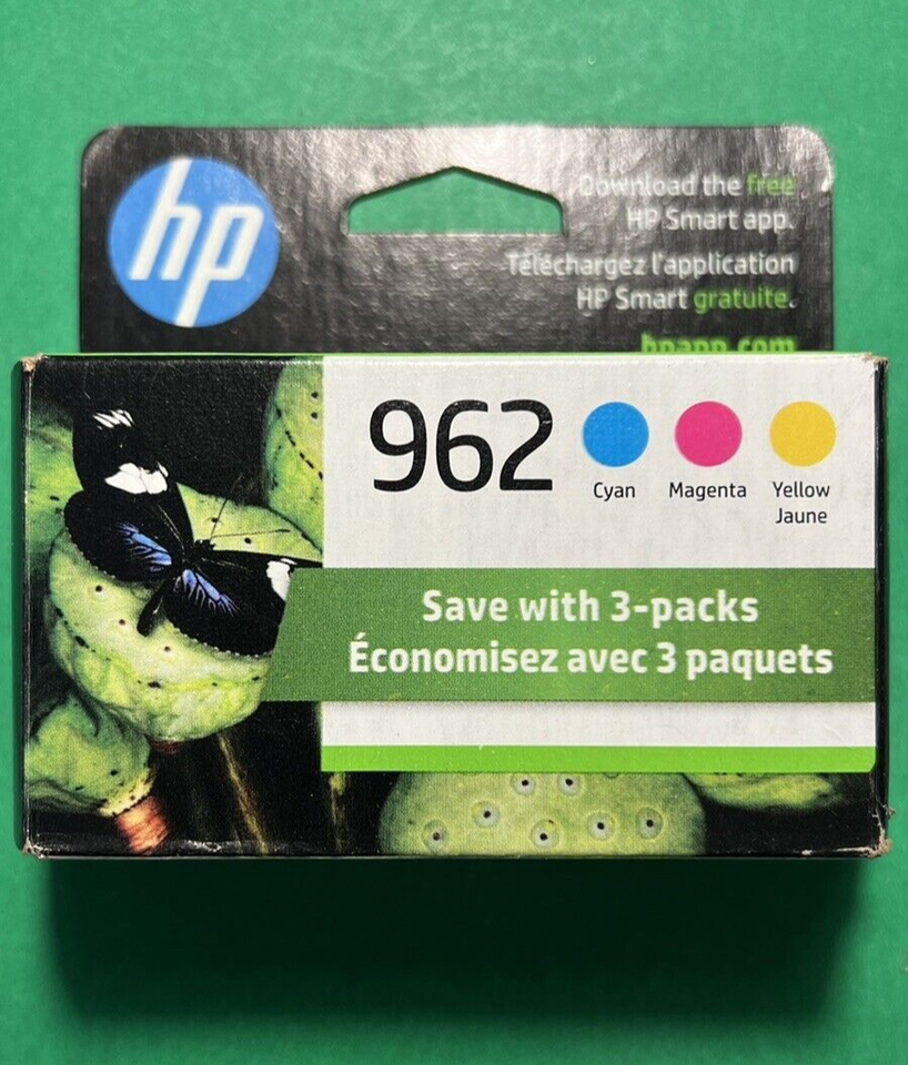 Genuine HP 962 Ink Cartridge Combo-C/M/Y-For HP 9016 9018 9025 Printer ...