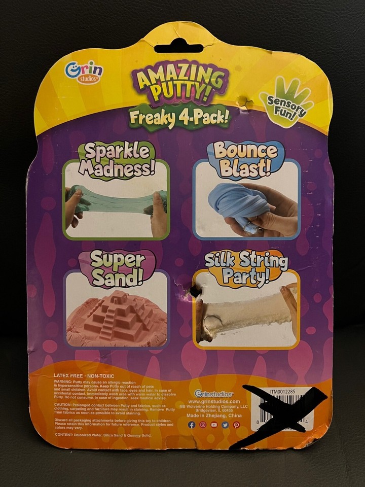 Grin Studios Amazing Putty Freaky 4-pack Sensory Fun New | eBay