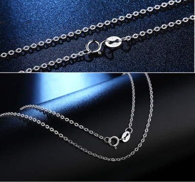 Elegant New Italy Sterling Silver O-link 18" Chain 1.2mm Stamped 925 ...