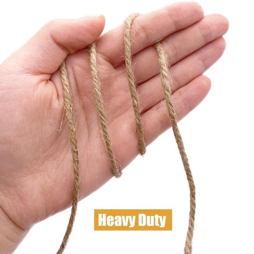 3mm Jute Twine 328 Feet Heavy Duty and Durable Brown Twine for Crafting ...