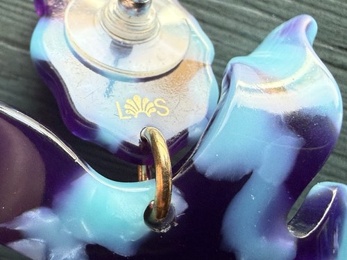 Lele Sadoughi Small Paper Lily Flower Earrings Purple Blue | eBay