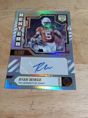 AUTOGRAPH Ryan Wingo 2025 Score NIL Texas Longhorns NEXT ERA AUTO SP # ...
