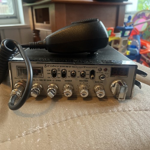 Vintage Cobra 29 WX NW ST Sound Tracker Night Watch CB Radio with Mic ...