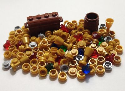 134 pc Lego Treasure Collection, gold, silver, jewels, chest | eBay