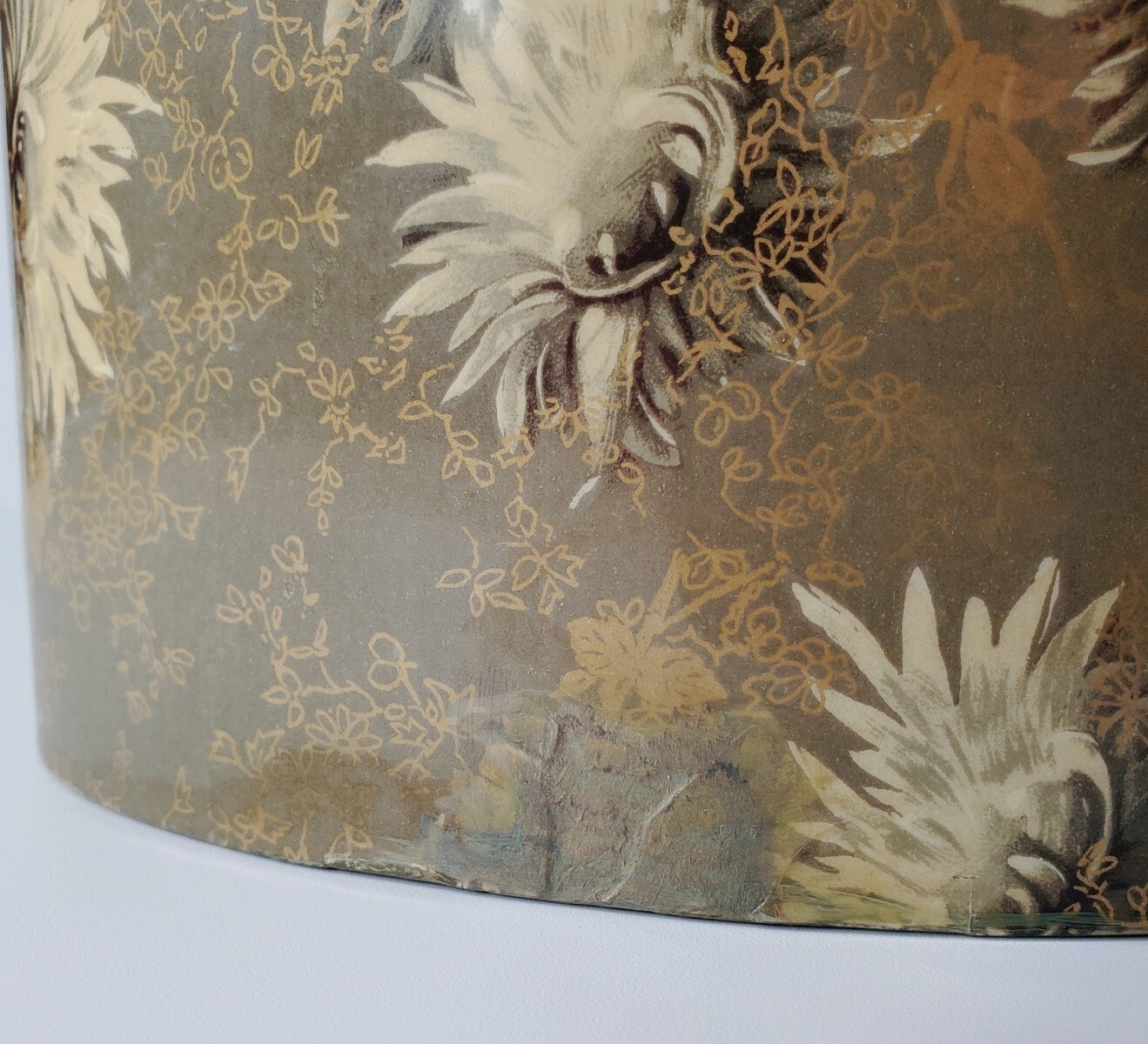 Victorian Lady Floral Antique Celluloid Vanity/Dresser Collar & Cuff ...