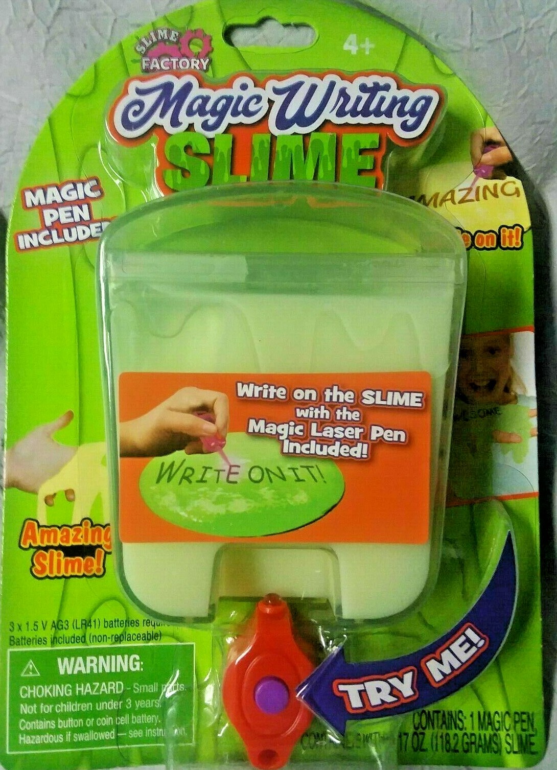 *2 Slime Factory Magic Writing Slime with Magic Pen Turns Slime Purple ...