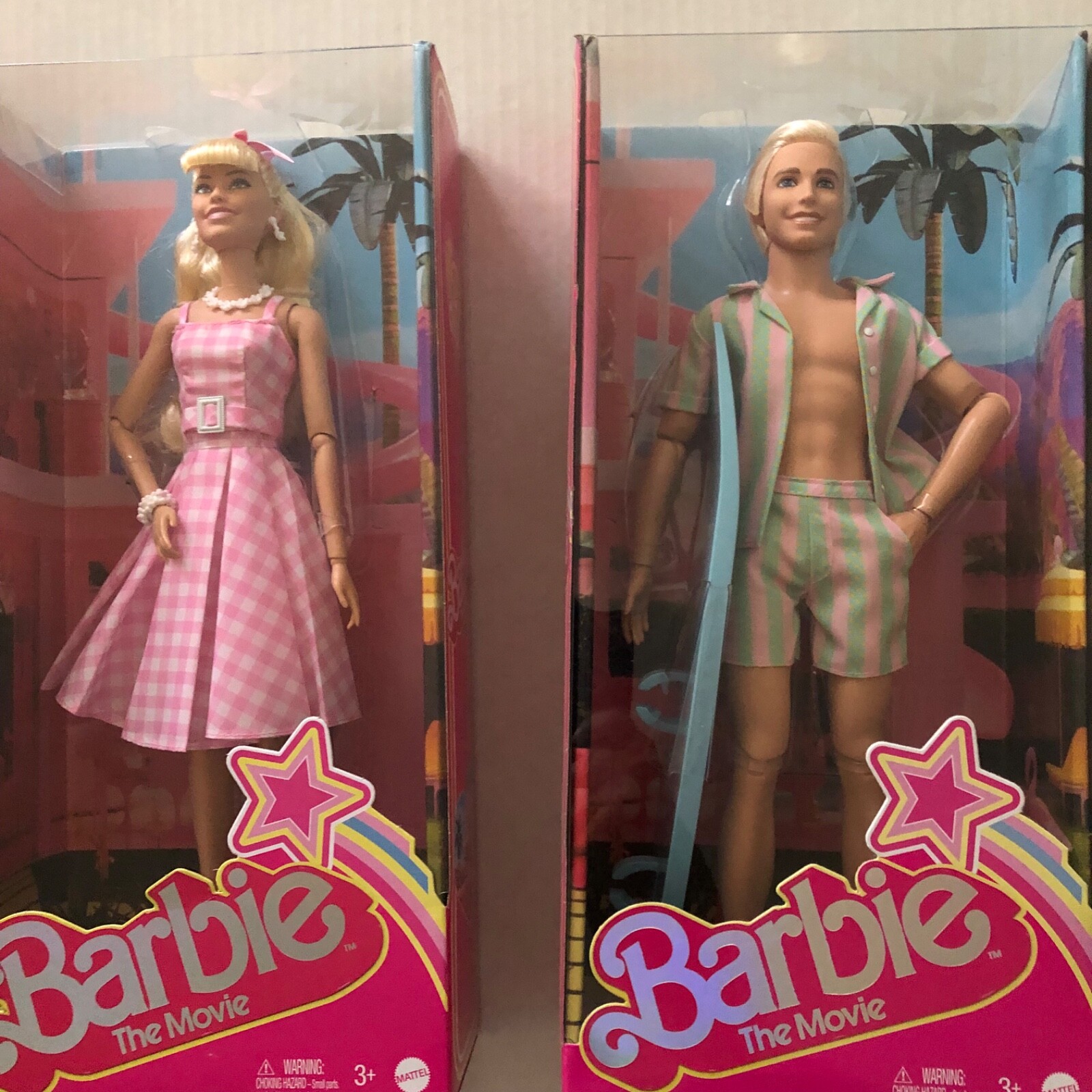 Barbie: The Movie Collectible 3 Dolls Blue Plaid Set Funko Barbie UNO ...