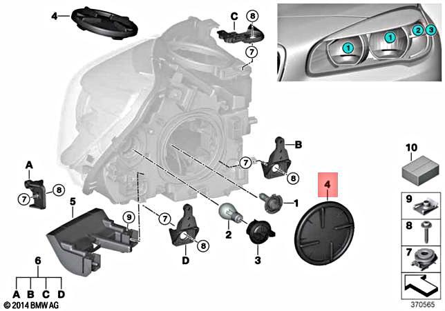 Genuine Covering cap BMW MINI X3 X4 M X5 X6 Cooper Jcw One F15 F16 ...