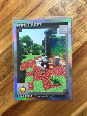 2024 Panini Minecraft Crafting Chronicles Gold Ingot Card #96 Golden ...